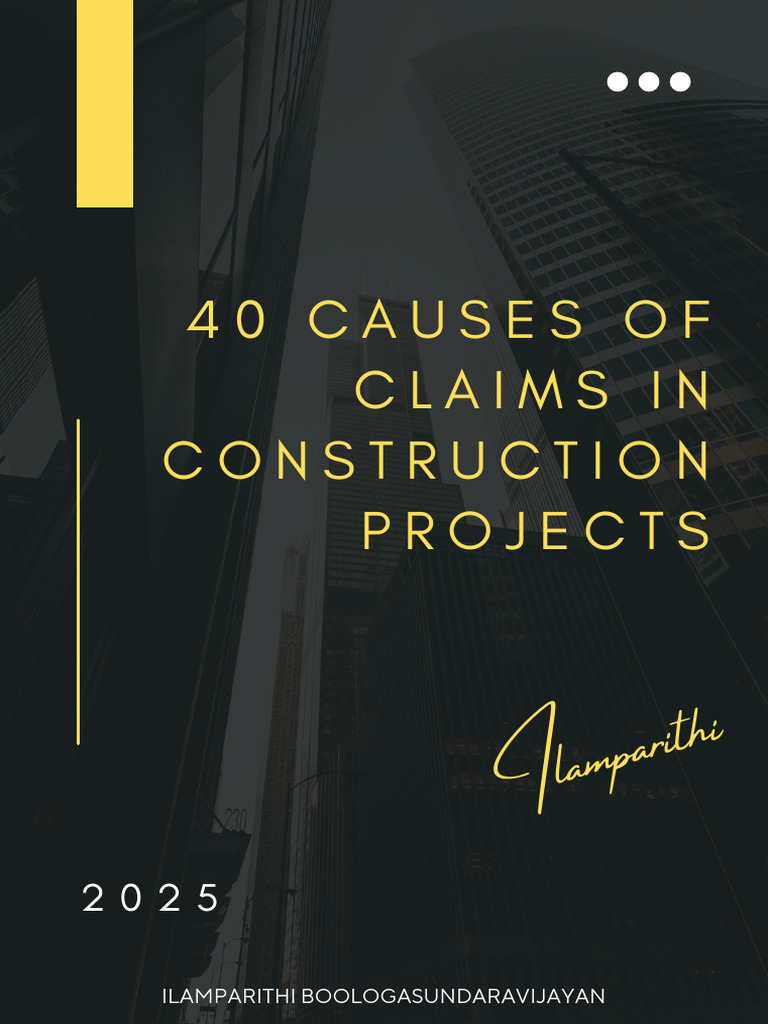 Causes of Claims in Construction Projects | PDF | Specification ...
