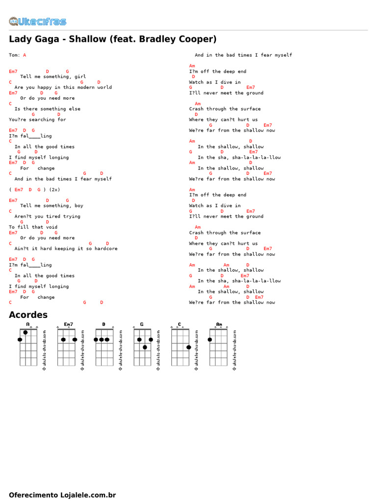 Shallow Guitar Chords | PDF