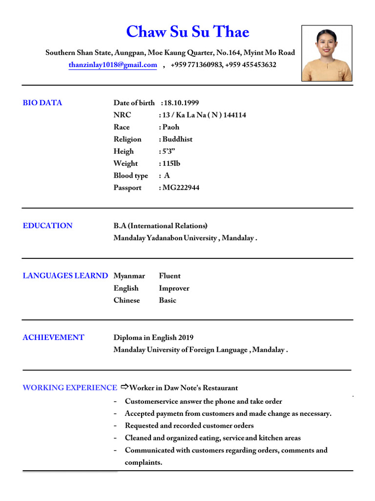 Chaw Su Su Thae_F-2 | PDF