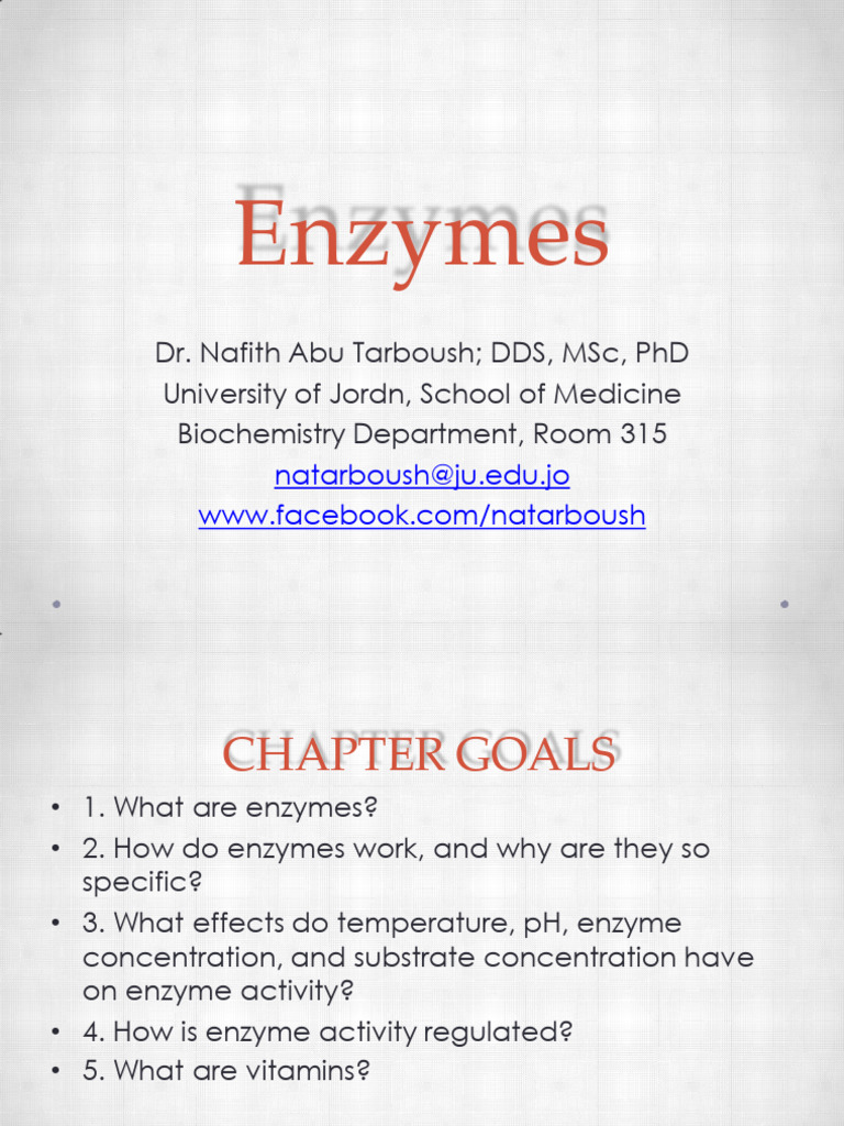 8. Enzymes | PDF | Enzyme | Enzyme Inhibitor