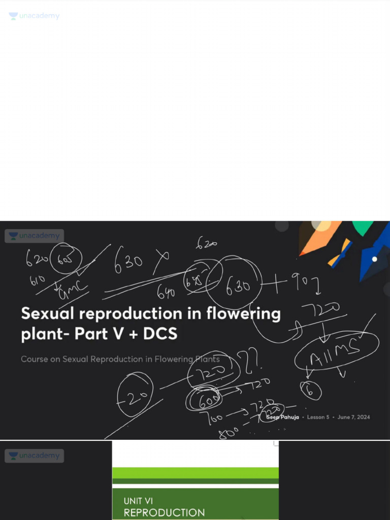 Sexual Reproduction in Flowering Plant Part V DCS With Anno | PDF