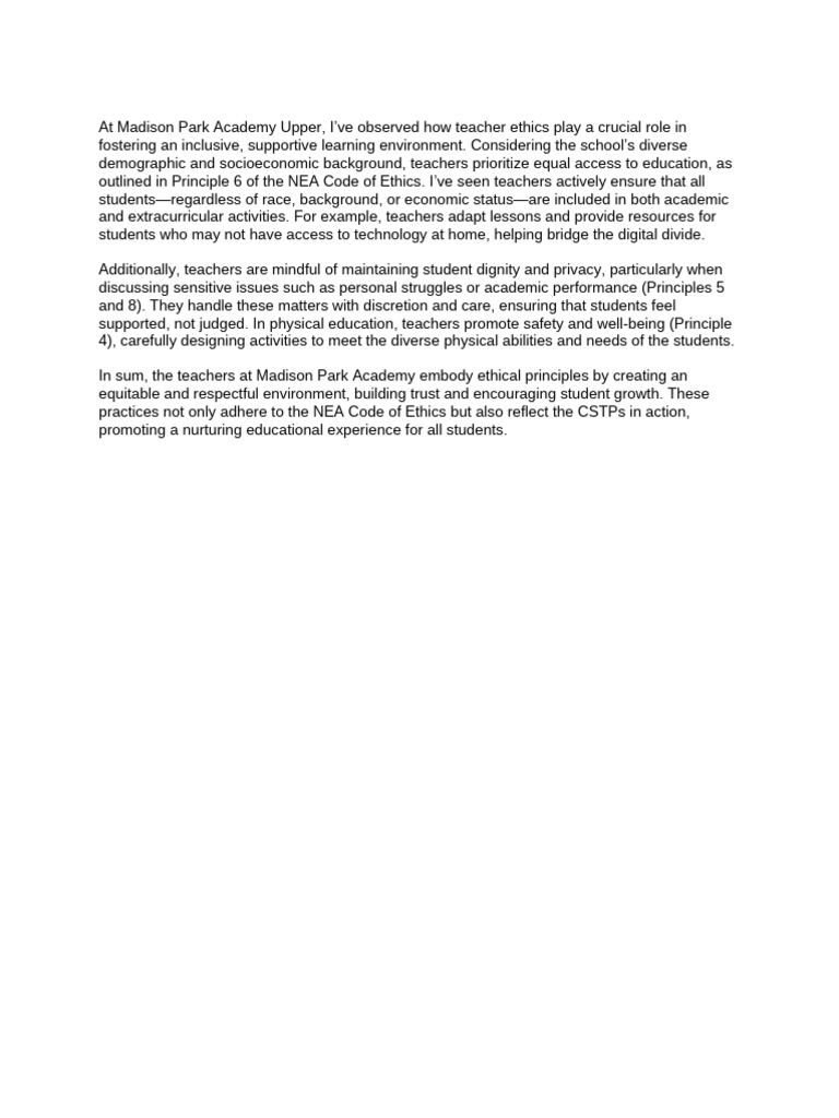 Summary of Code of Ethics | PDF