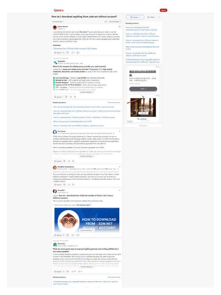 How do I download anything from csdn.net without account | PDF