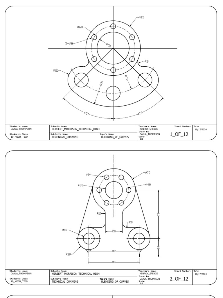 Cayla Thompson Blending of Curves | PDF