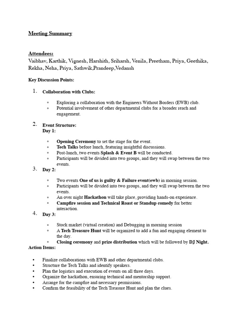Meeting Report | PDF