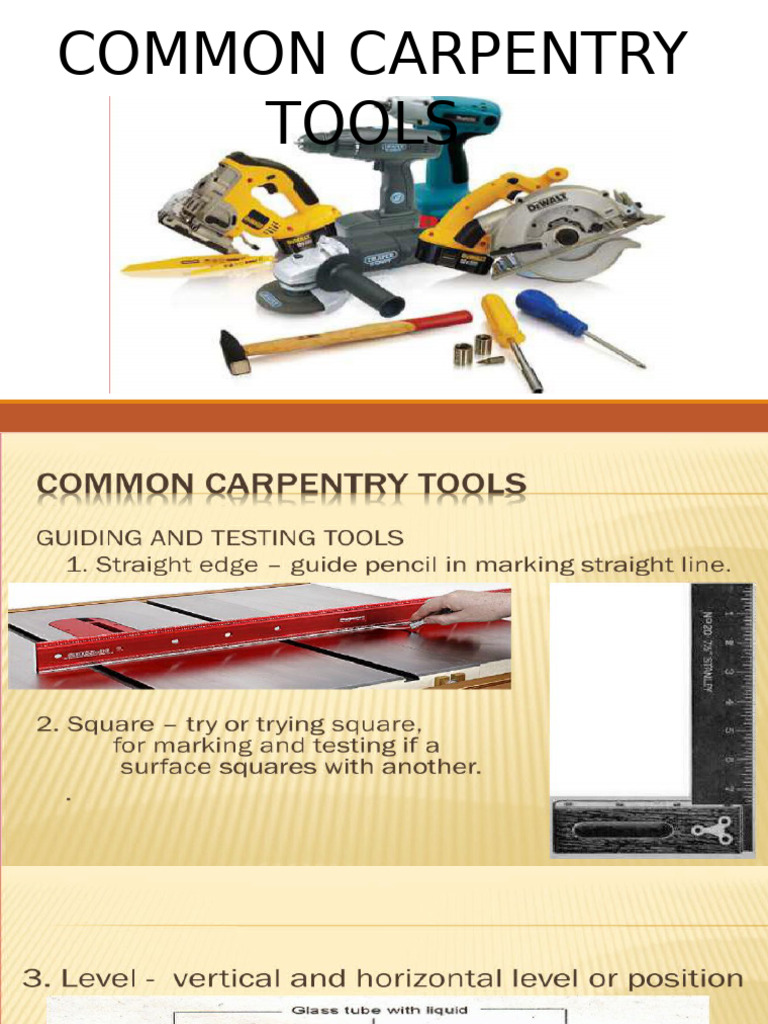 Carpentry Tools | PDF