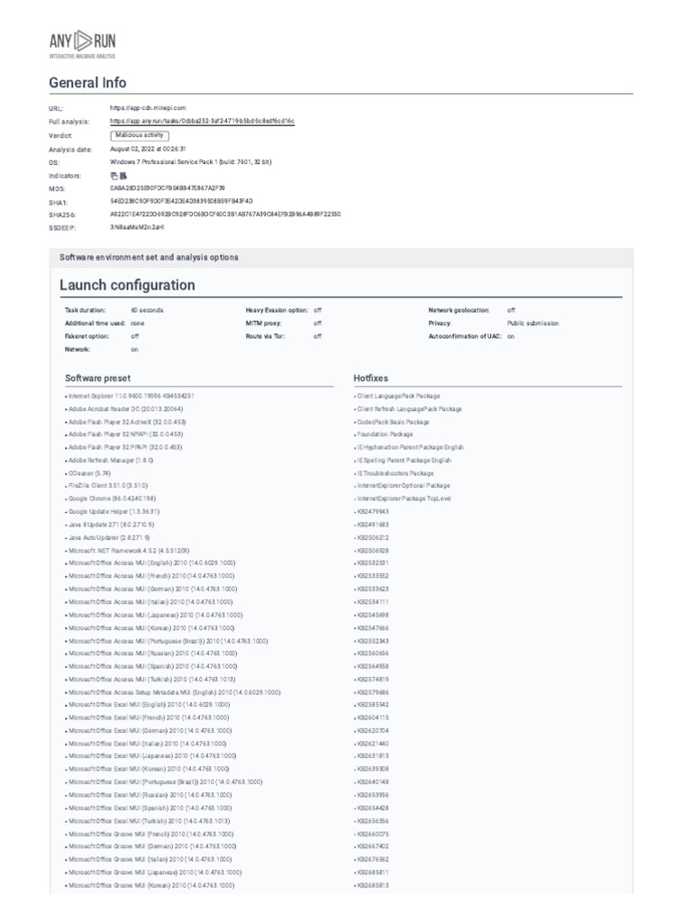 Malware Analysis Https - App-Cdn - Minepi.com Malicious Activity - ANY - RUN - Malware Sandbox ...