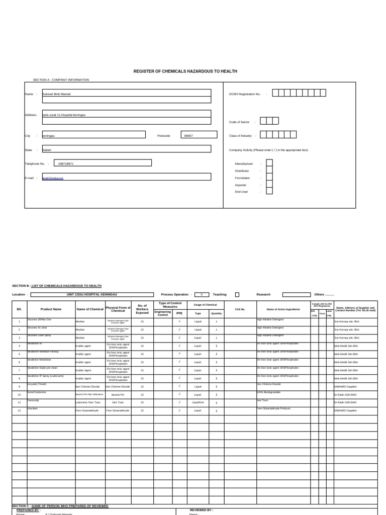 Chemical Registry Format | PDF | Chemistry | Materials