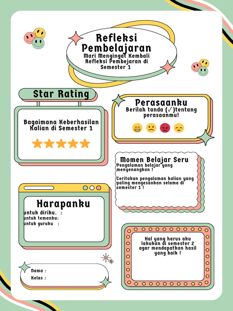 Refleksi Pembelajaran Semester 1 | PDF