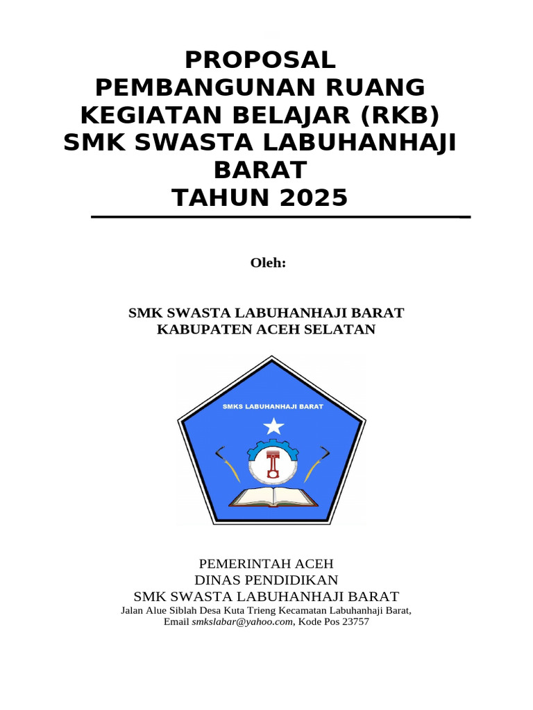 PROPOSAL RKB SMKS Labar 2025 | PDF