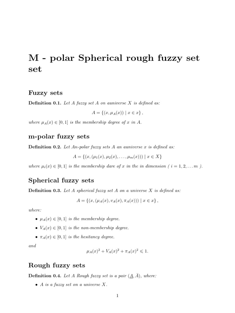 M___polar_Spherical_rough_fuzzy_set | PDF | Geometry | Mathematics Of Computing