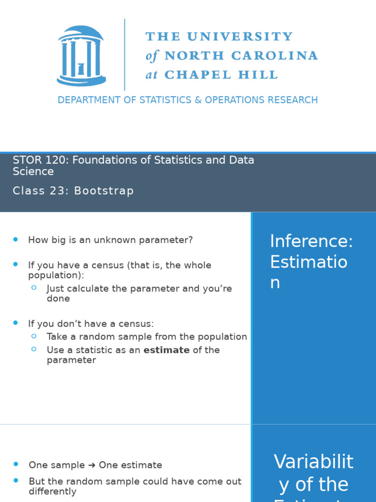 STOR 120 - Lecture Slides - Class 23 | PDF
