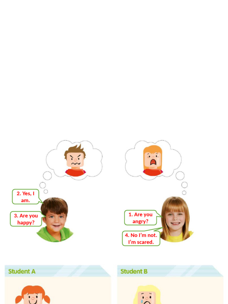 Emotions Q&A: Happy, Angry, Scared | PDF