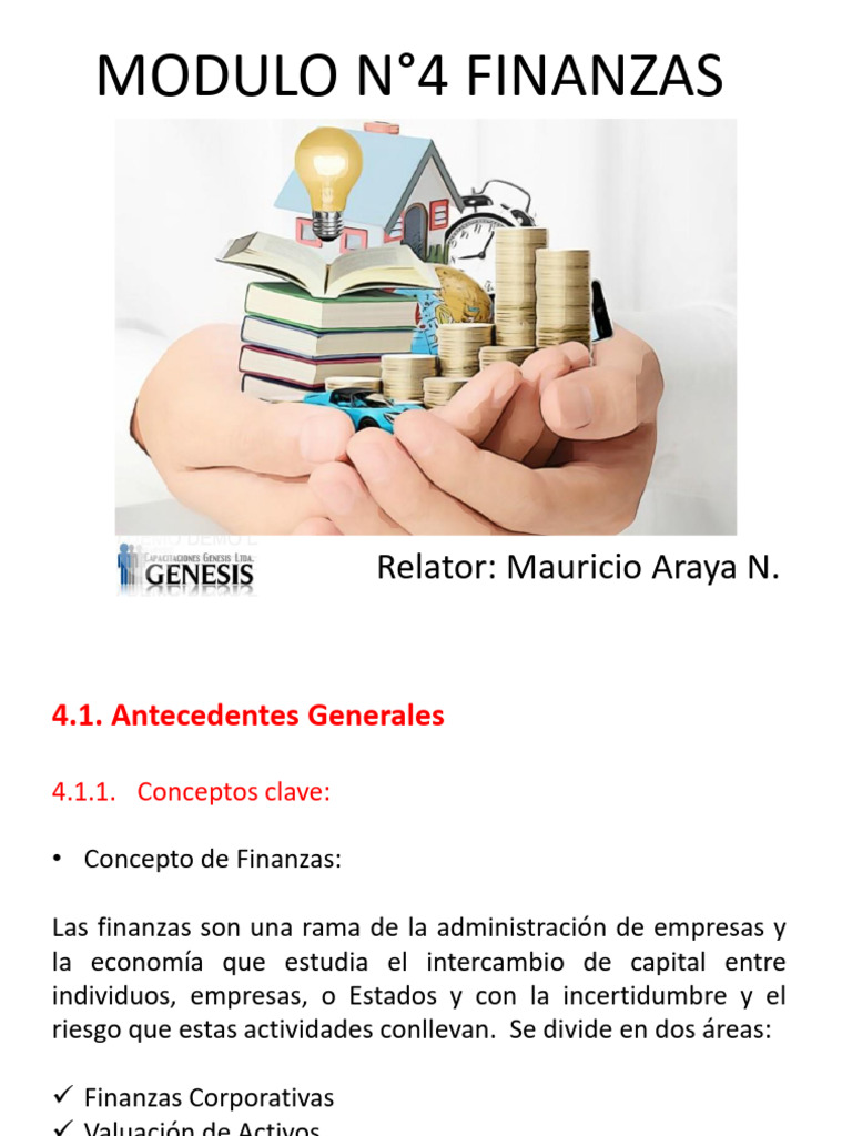 Modulo N°4 Finanzas | PDF | Interés | Costo de la vida