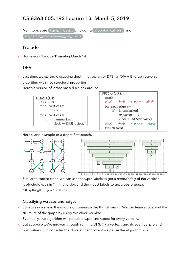 lecture13 | PDF | Dynamic Programming | Vertex (Graph Theory)