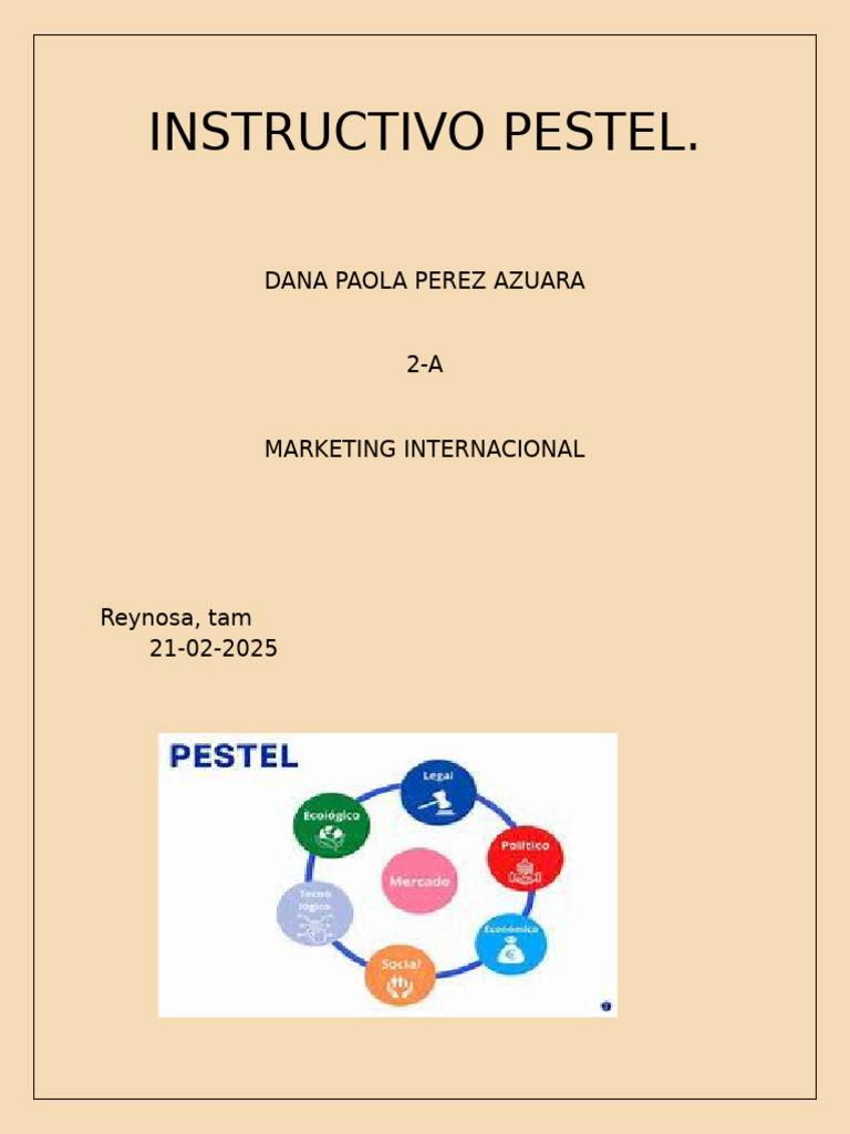 Instructivo Pestel | PDF | Business | Marketing