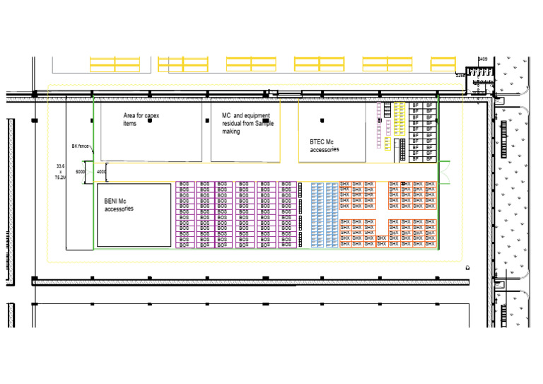BK Fence For MC Storage Layout | PDF