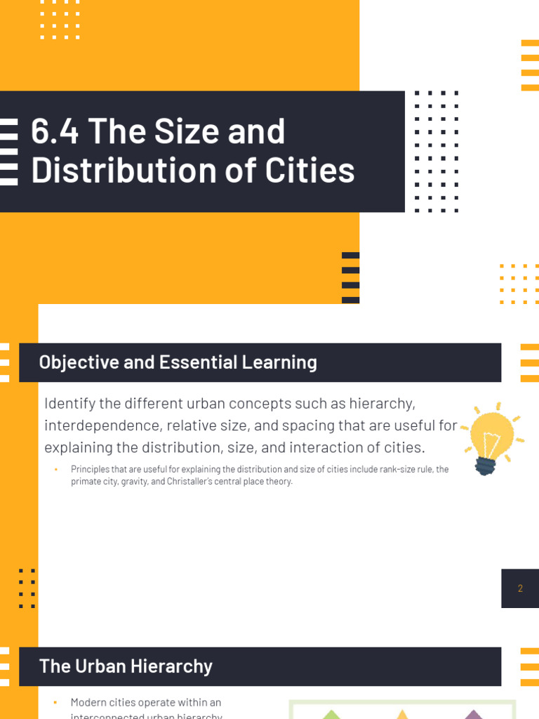 6.4 The Size and Distribution of Cities | PDF