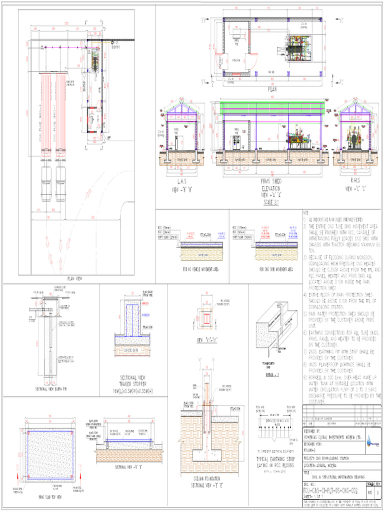 FOU-C&S-CI-DS-CNG-002-R0 (Civil & Structural Information Drawing) | PDF