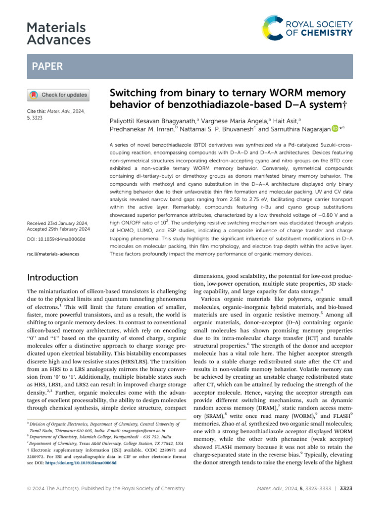 Switching From Binary To Ternary Worm Memory Behav Pdf Computer Memory Scanning Electron