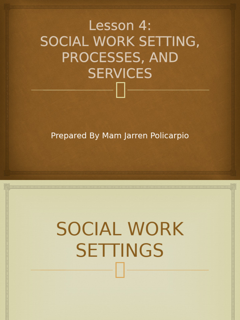 SOCIAL WORK | PDF | Social Work | Goal