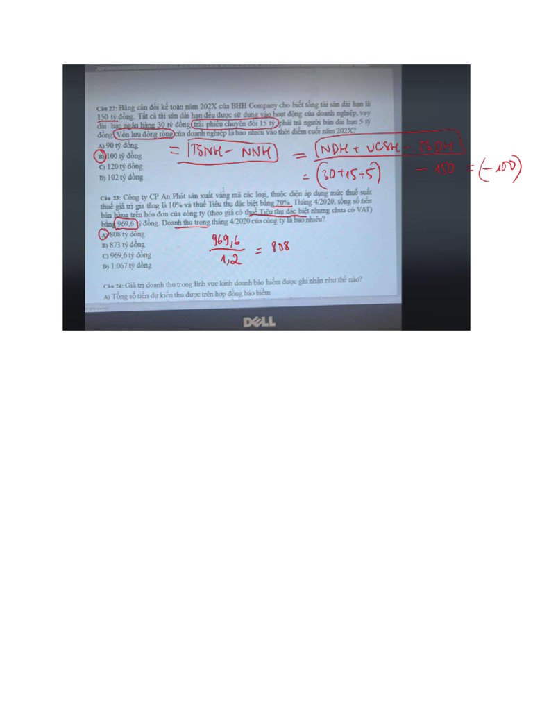 Buổi 4 Ôn Thi Cuối Kì TCDN 03.12.2024 | PDF