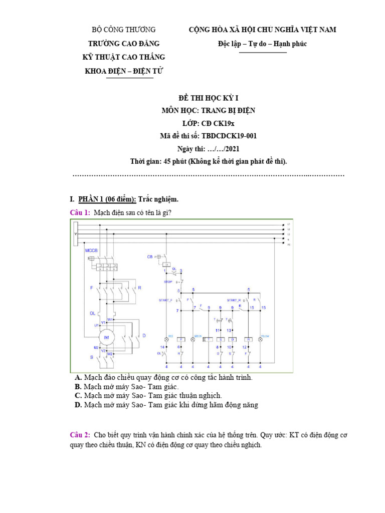 DE THI HK2 - TBD - CD CK19x (2021-2022) - LAN 111 | PDF