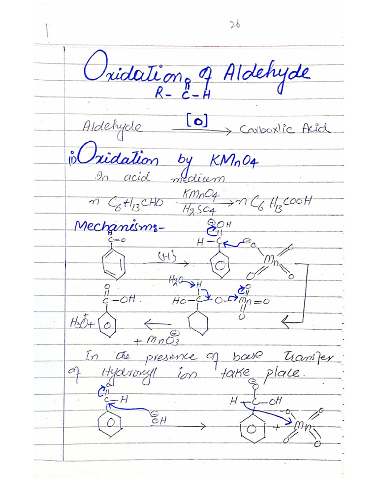 Oxidation of Aldehyde | PDF
