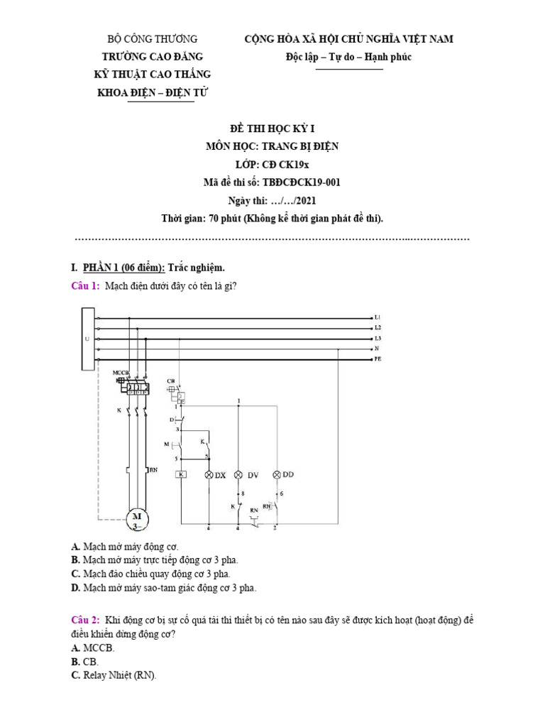 2. DE THI HK2_TBD_CD CK19x (2021-2022)_L2_edited | PDF