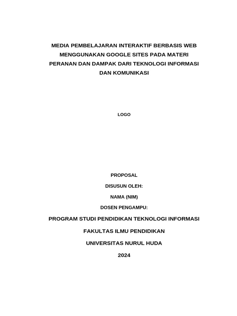 Format Pembuatan Proposal | PDF