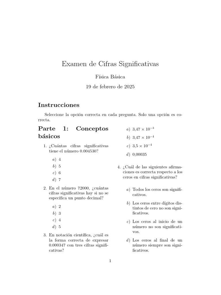 Cifras Significativas 2 0 | PDF | Matemáticas | Aritmética