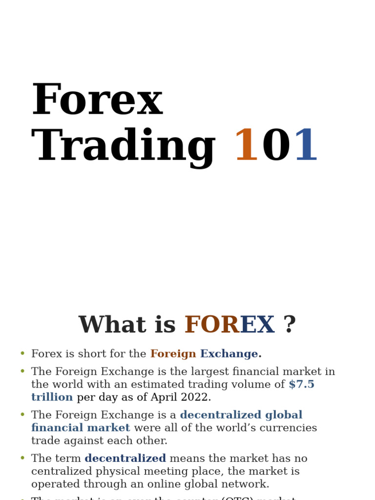 Forex Trading 101 by TK FX | PDF | Foreign Exchange Market | Futures ...