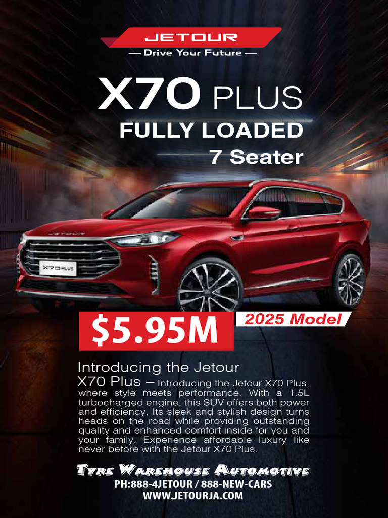 Jetour X70 Plus: Affordable Luxury SUV | PDF