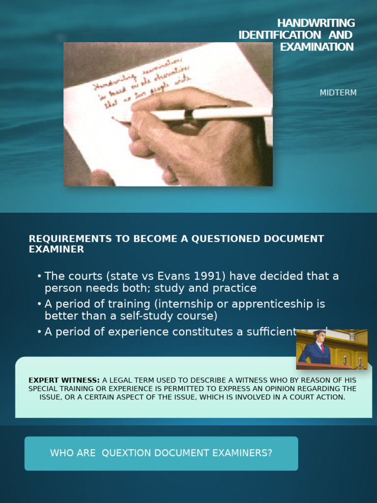 Handwriting Identification for Document Examiners | PDF | Egyptian ...