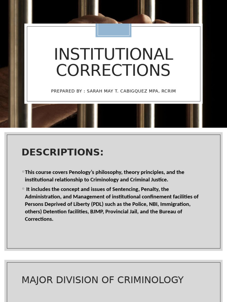Understanding Penology and Corrections | PDF | Prison | Penology