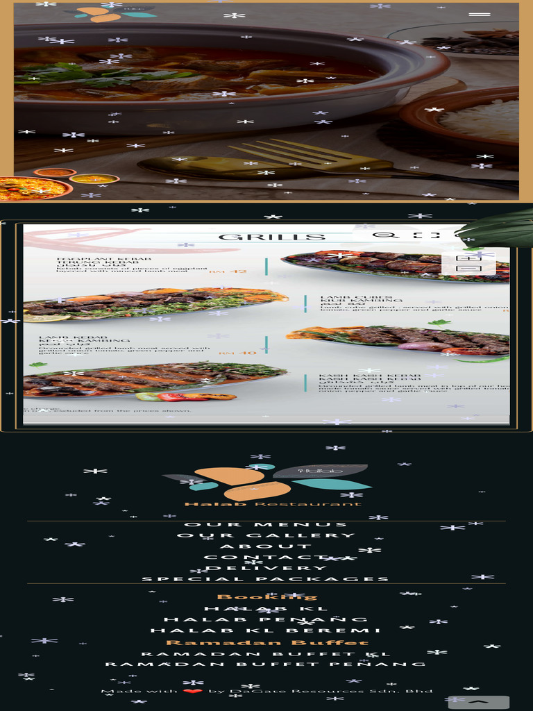 KL Menu - Halab Restaurant 2 | PDF | Restaurants | Gastronomy