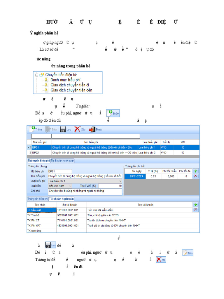 Huong Dan Su Dung Phan He Chuyen Tien Dien Tu | PDF