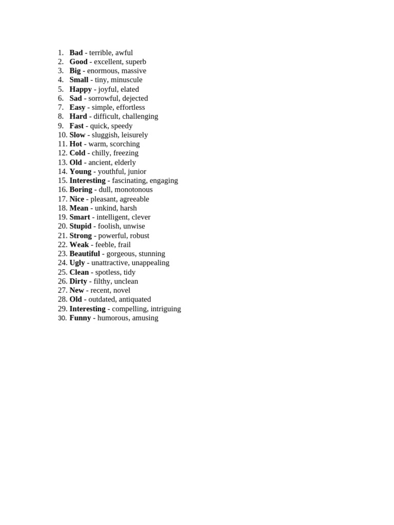 Vocabulary to Upgrade_1 | PDF