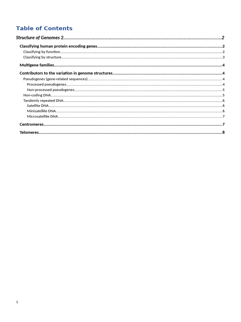 structure of genomes 2 | PDF | Gene | Ribosomal Rna
