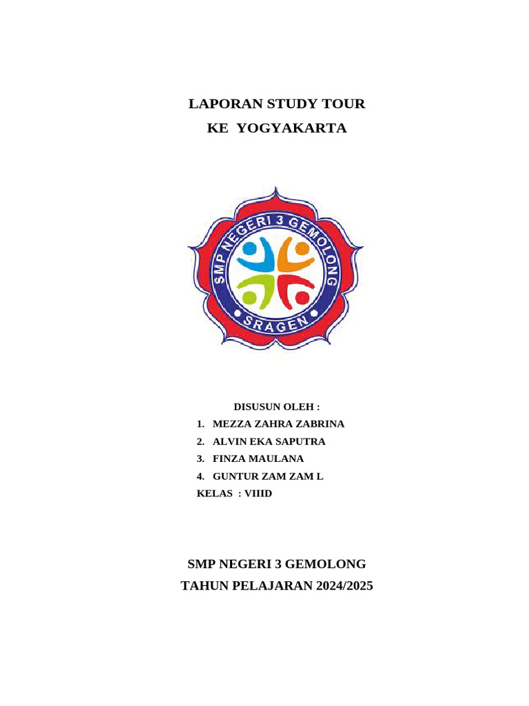 Cover Laporan Study Tour | PDF