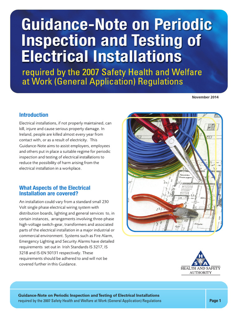 Guidance-note on Periodic Inspection and Testing of Electrical ...