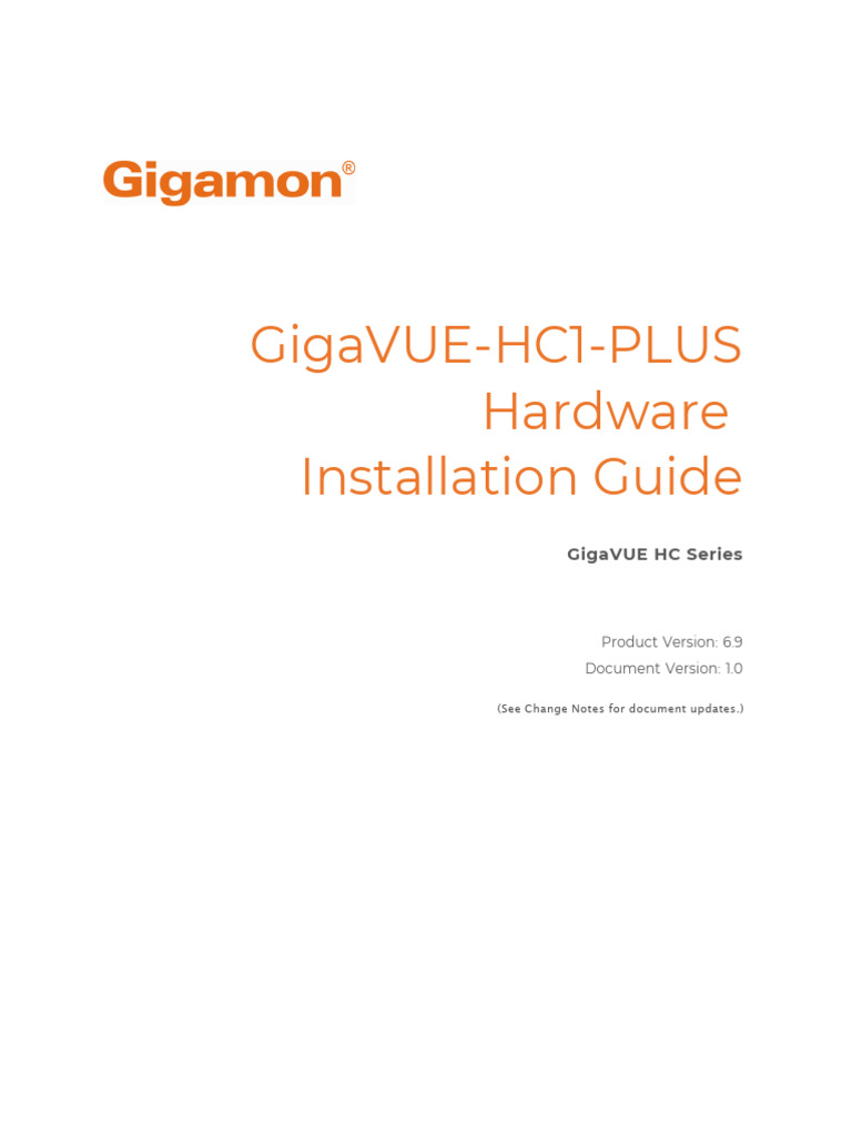 GigaVUE HC1 Plus HardwareInstallationGuide v69 | PDF | Command Line ...