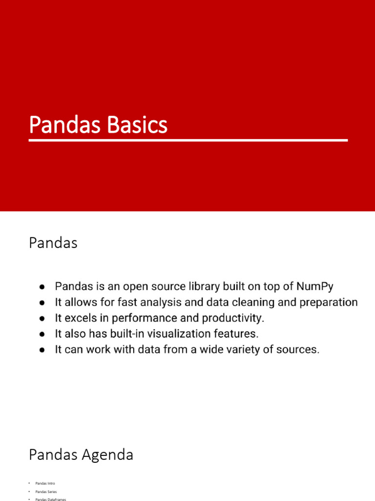 Pandas | PDF