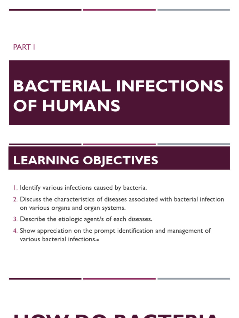 05 Bacterial Infections of Humans Part 1 | PDF | Infection | Pneumonia