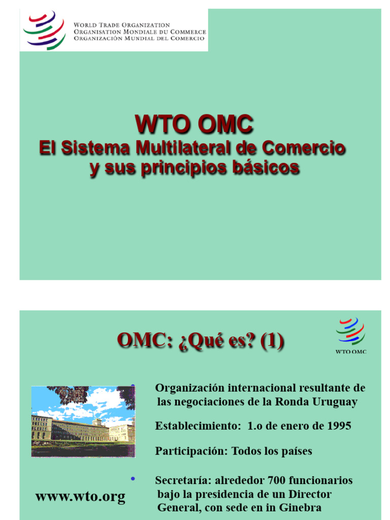 Del Gatt A La Omc | PDF | Organización de Comercio Mundial | Acuerdo General sobre Aranceles ...