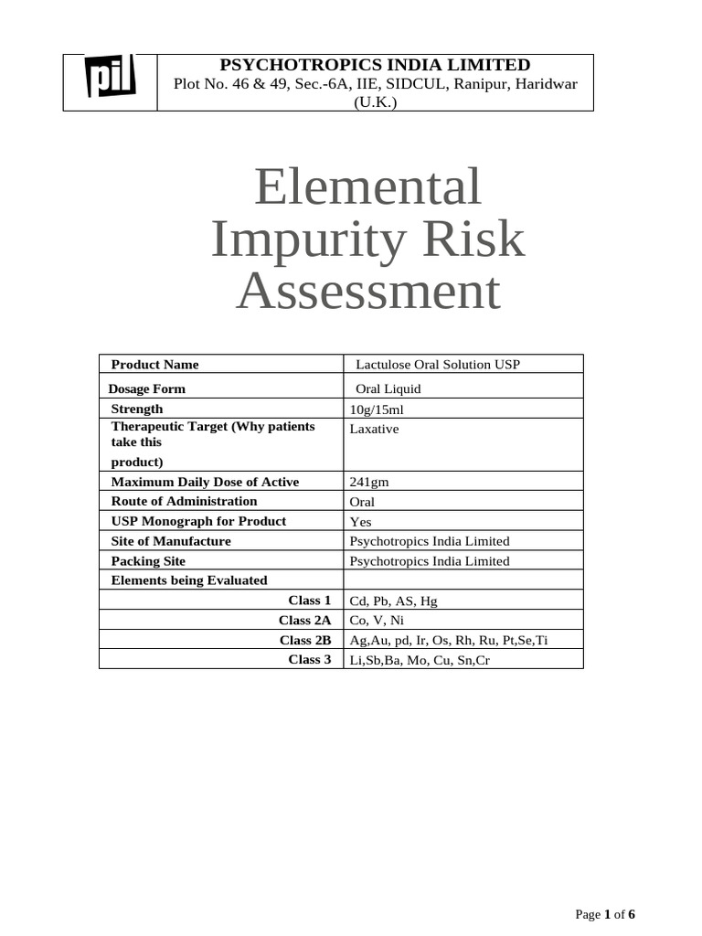 Elemental Impurities Magnesium Hydroxide-Annexure XXI. | PDF ...
