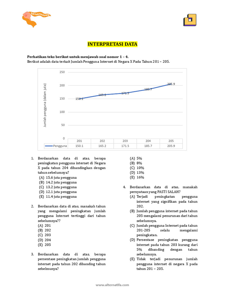 Soal Materi - BAB 7 Interpretasi Data 002 | PDF