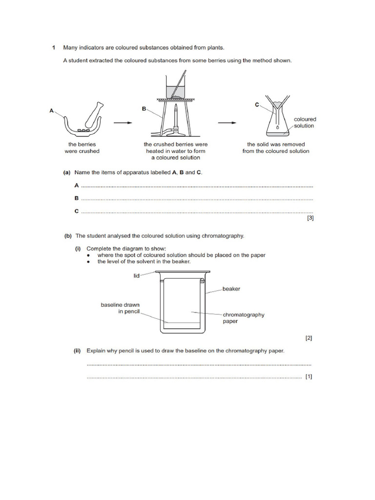 A1 Revision WS2 Gr9 CHEMISTRY 2023 | PDF