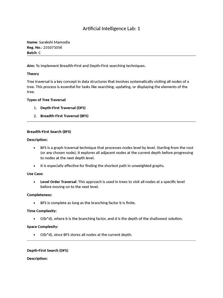 AI LAB | PDF | Graph Theory | Computational Problems