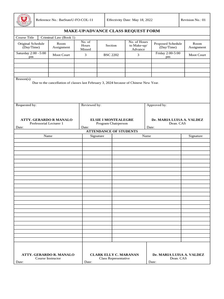 ADVANCE-CLASS-REQUEST-FORM | PDF